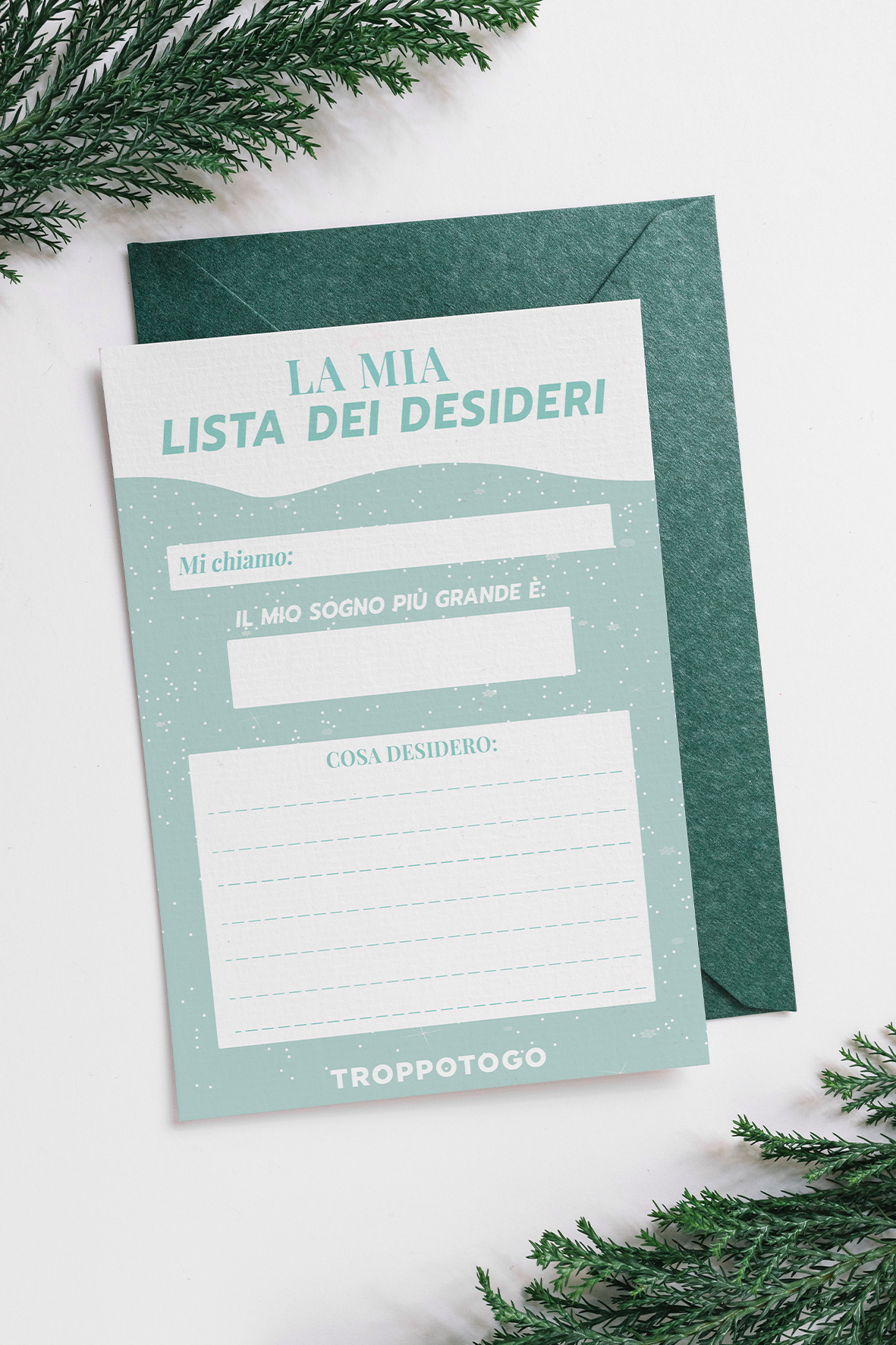 La tua lettera a Babbo Natale da stampare - Troppotogo Blog