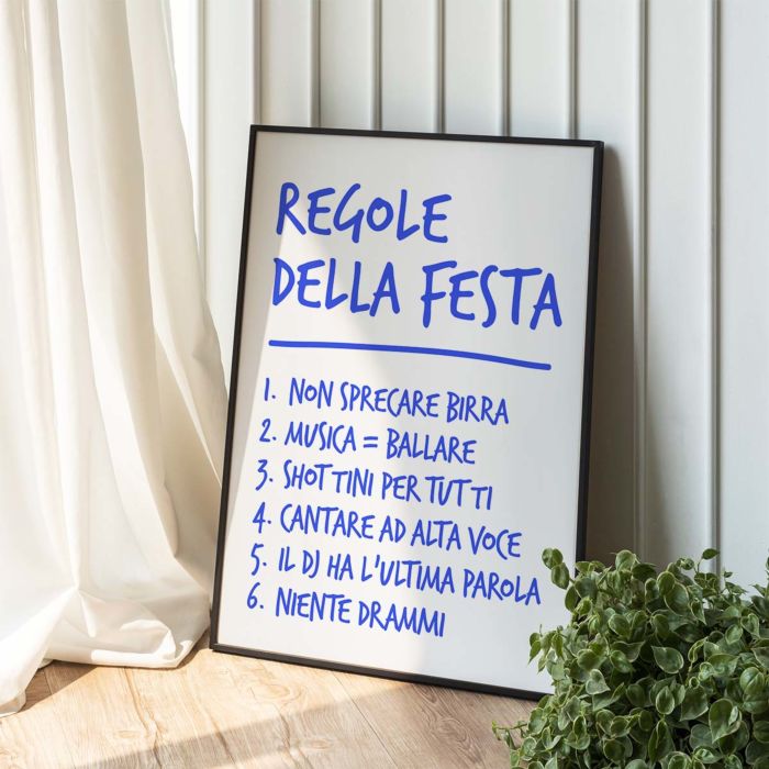 Poster Personalizzato con Regole | Troppotogo